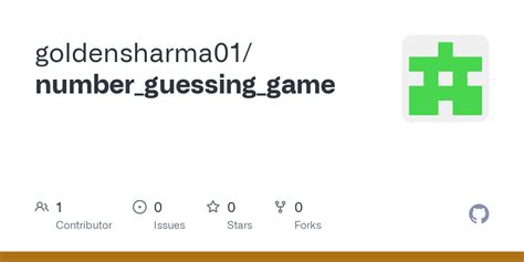 GitHub Goldensharma Number Guessing Game