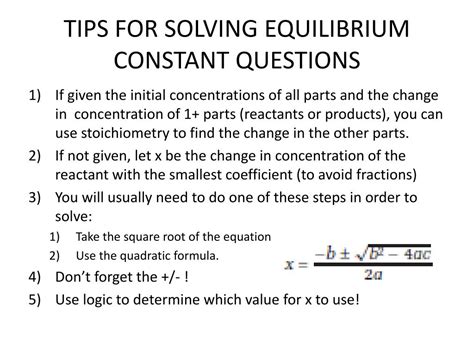 Ppt The Equilibrium Constant Powerpoint Presentation Free Download