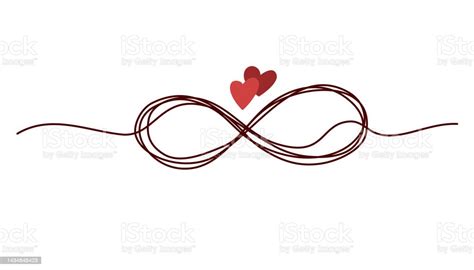 심장 우정과 사랑 개념 연속 라인 아트 드로잉 엽서와 발렌타인 데이 인쇄에 적합합니다 벡터 손 그리기 그림 개념에 대한 스톡