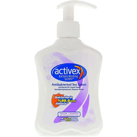 Мило рідке Activex Sensitive антибактеріальне для чутливої шкіри 300 мл ...