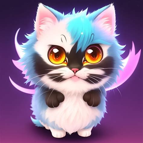 Premium Ai Image Cute Cat Cartoon Animation