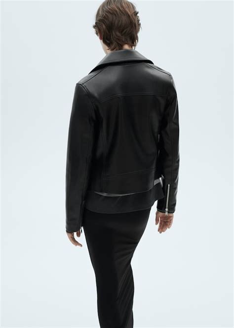 Leather Effect Biker Jacket Women Mango Usa