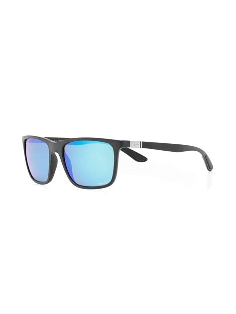 Ray Ban Rectangle Frame Sunglasses Farfetch