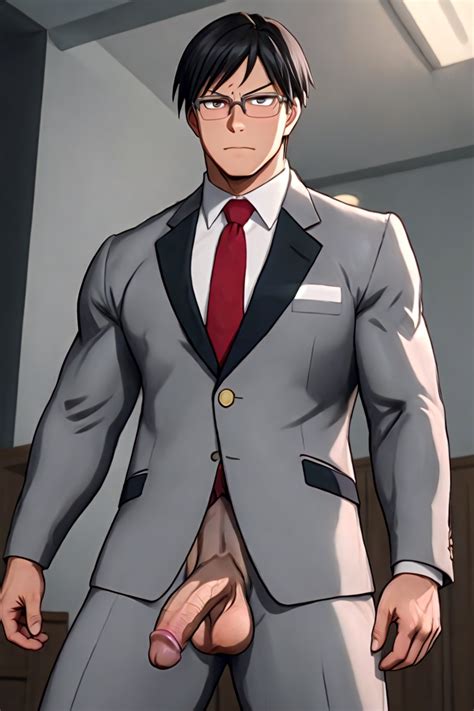 Rule 34 Ai Generated Fully Clothed Iida Tenya Penis Out Serious Look