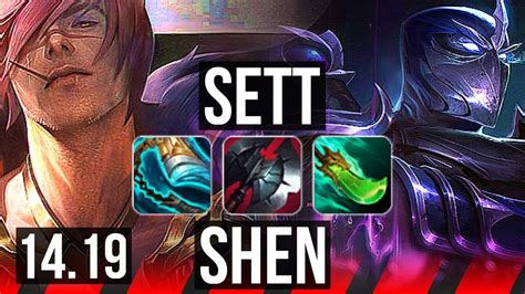 Sett Vs Shen Top 7 Solo Kills 2600 Games Godlike Euw