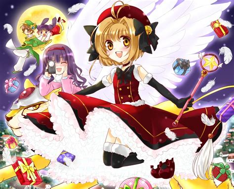 Kinomoto Sakura Daidouji Tomoyo Li Syaoran Li Meiling And Kerberos