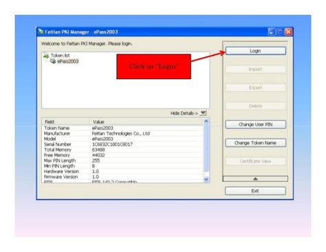 Epass 2003 Token Installation Guide