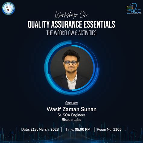 Quality Assurance Essentials The Workflow Activities AIUB Computer