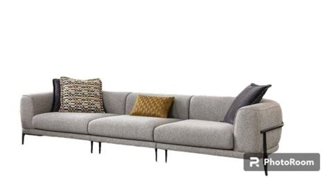 Jvmoebel 3 Sitzer Dreisitzer Sofa 3 Sitzer Stoffsofa Sofas Modern Grau
