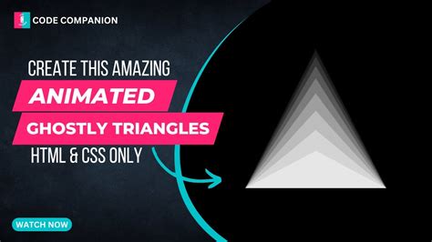 create this amazing animated ghostly triangles using html and css youtube