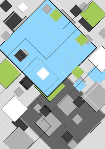 Premium Photo Abstract Geometry Design With Squares