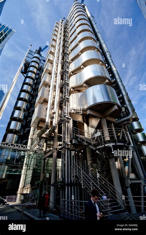 Lloyds Building By Architect Richard Rogers In City Of London Stock
