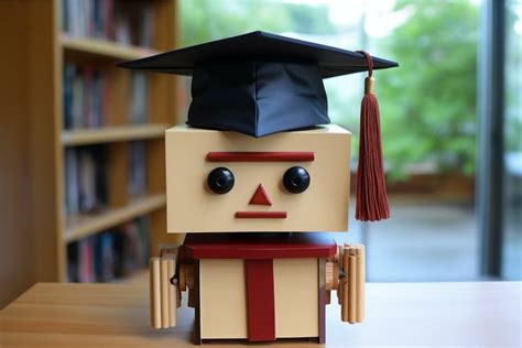 Innovative Robot Graduation Cap Generate Ai