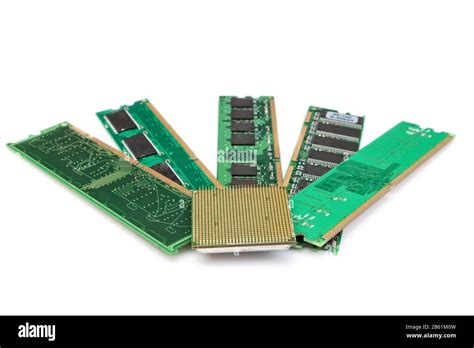 Details Of Computer Memory Ram And Cpu Of The Old Generation On A