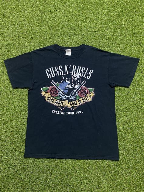 Vintage Vintage Guns N Roses Tee Rock Band Streetwear Y2k Size Xl Grailed