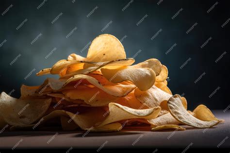 Premium Ai Image Stacked Chips Ai Generated