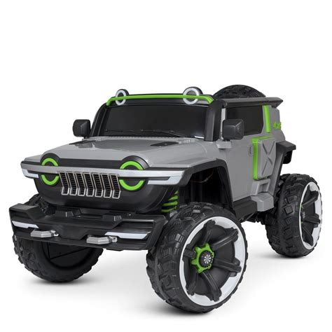 Дитячий джип Jeep style 4x4 (повний привод) сірий