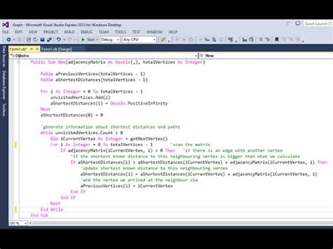 Graph Data Structure Dijkstras Shortest Path Implementation In VB NET YouTube