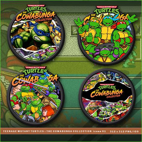 Tmnt The Cowabunga Collection Icons By Brokennoah On Deviantart