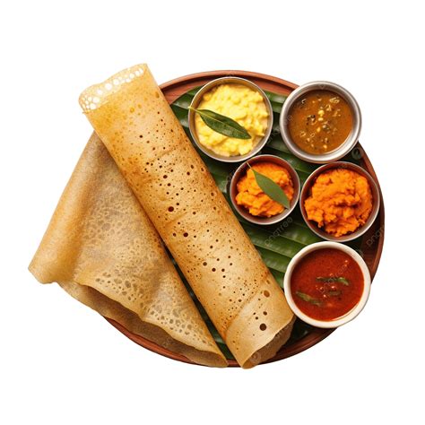 Masala Dosa Indian Traditional Food With Sambhar India Traditional