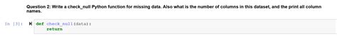 Question 2 Write A Checknull Python Function For