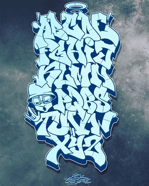Graffiti On The Side Of A Wall With Space In The Backgroud And Stars