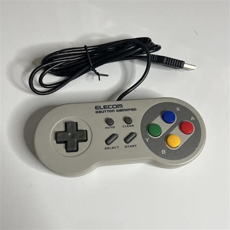 Elecom 8 Button Gamepad Controller With Rapid Fire Usb For Pc Windows