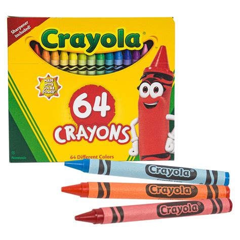 Wholesale 64 Ct Crayola Crayon With Sharpener Multicolor Sku 32066