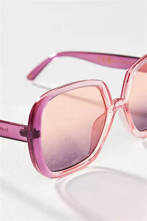 Round Ombre Sunglasses Anthropologie