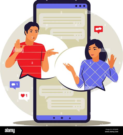 Messages Concept Chat Messages Notification On Phone Vector