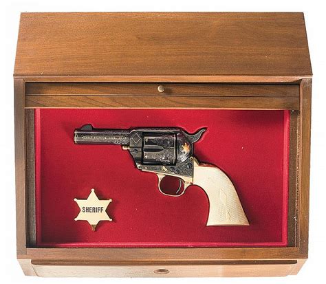 Sold Price Cased Howard Dove Engraved Gold Inlaid Colt Sheriffs Model