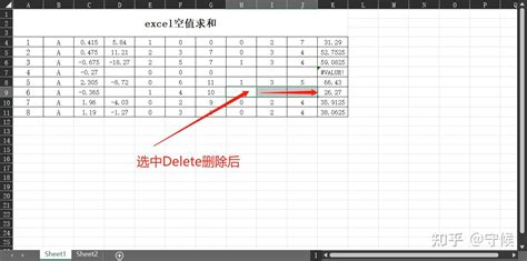 Excel如何空值（空单元格）求和？ 知乎