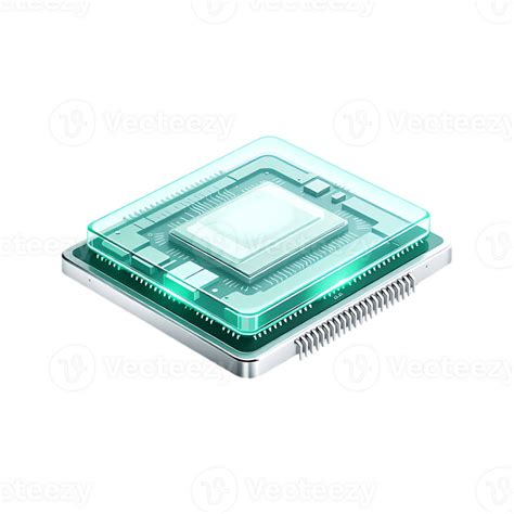Futuristic Cpu Microprocessor Technology Concept 68410254 Png