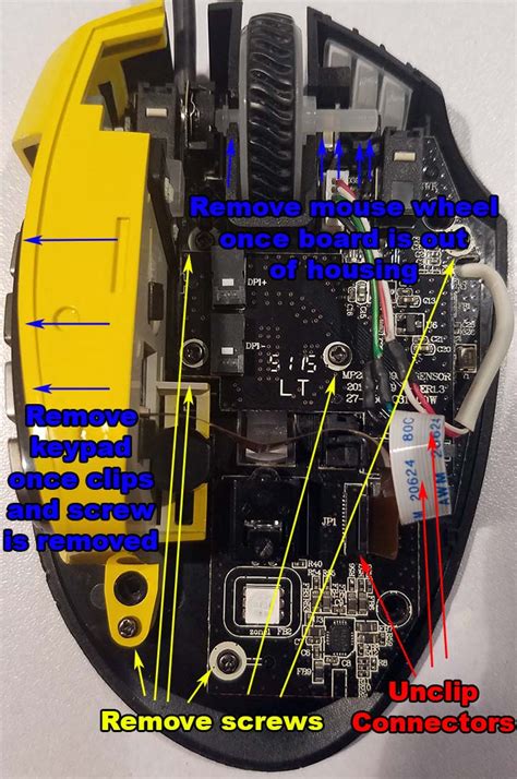 Corsair Scimitar RGB Pro Gaming Mouse Disassembly And Repair S Config