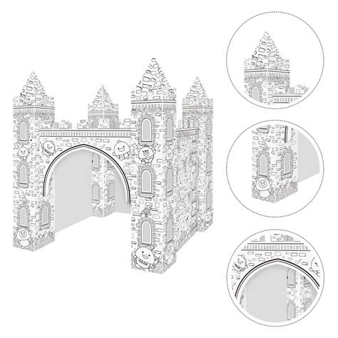 공주 색칠 3d 퍼즐 Diy 색칠하기 종이 성 어린이 그림 그래피티 장난감 학습 및 교육