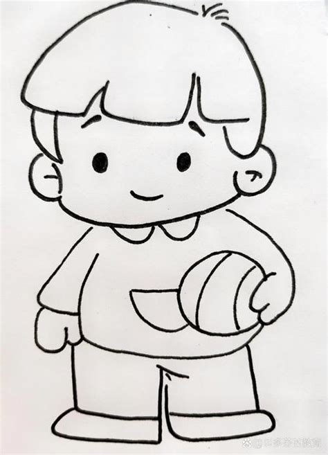 小男孩简笔画超级简单好看又好看（流行12张）简笔画图片大全