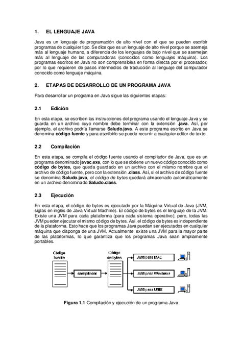 Pdf Introduccion Al Lenguje Java