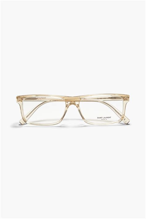 Saint Laurent Square Frame Acetate Optical Glasses The Outnet