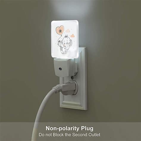 Luz Nocturna Led Luces Nocturnas De Elefante De Dibujos Animados De