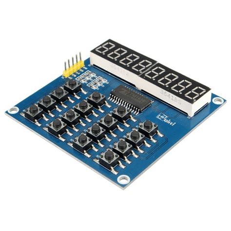 Tm1638 3 Wire Control 8 Bit Common Anode Led Keyboard Scanning And