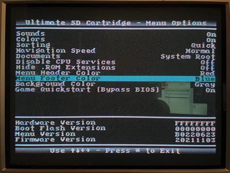 Atarimax 5200 Ultimate Sd Cart Latest Firmwaremenu Atari 5200