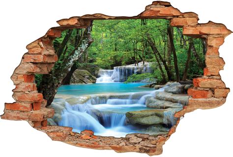Stickers Trompe l oeil 3D Rivière 2 Pas Cher