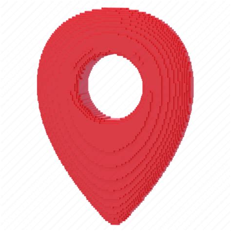 voxel location gps marker arrow direction place icon download