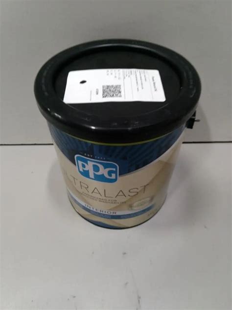 Ppg Ultralast 1 Gal Ppg1001 7 Black Magic Semi Gloss Interior Paint