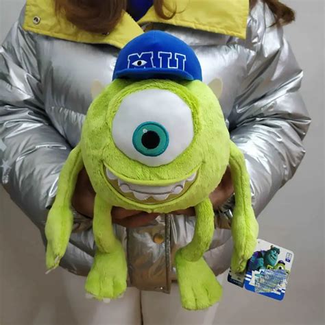 Free Shipping 32cm Monsters Mike Wazowski Plush Toy Soft Stuffed Doll