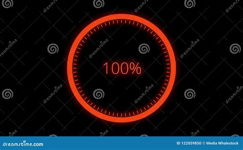 Infographics Circular Graph Animation Counting Loading Animation Stock Illustration
