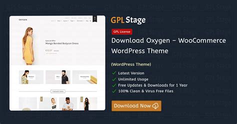 oxygen woocommerce wordpress theme