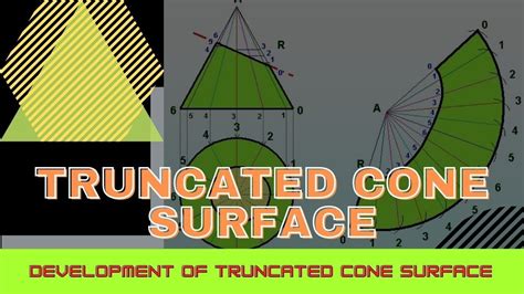 Development Of Truncated Cone Surface Youtube