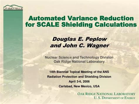 ppt automated variance reduction for scale shielding calculations