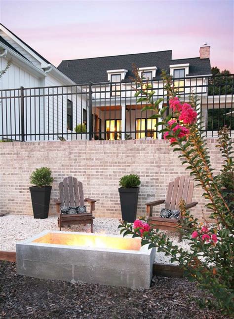 How To Make A Concrete Fire Pit Plank And Pillow